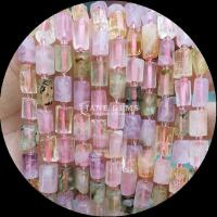 China Natural Strawberry Quartz Faceted Cylinder Loose Bead Strands 8x11mm for Jewelry Making for sale