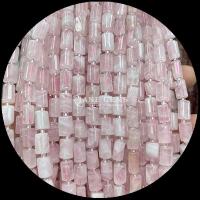 China Natural Strawberry Quartz Faceted Cylinder Loose Bead Strands 8x11mm for Jewelry Making for sale