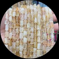 China Natural Strawberry Quartz Faceted Cylinder Loose Bead Strands 8x11mm for Jewelry Making for sale