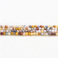 China Natural Tiger Eye Round Bead 6mm Crazy Lace Agate Gemstone Loose Strand for Jewelry Making for sale