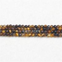 China Natural Tiger Eye Round Bead 6mm Crazy Lace Agate Gemstone Loose Strand for Jewelry Making for sale