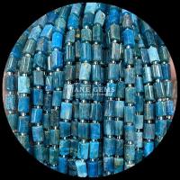 China Natural Apatite Rhodonite Gemstone Faceted Cylinder Loose Bead Strands 8x11mm for Jewelry Making for sale