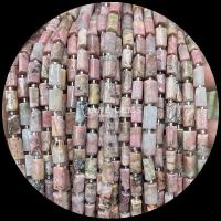 China Natural Apatite Rhodonite Gemstone Faceted Cylinder Loose Bead Strands 8x11mm for Jewelry Making for sale