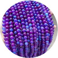 China Natural Chalcedony Crystal Beads Strand 8mm Round Loose Beads for Jewelry Making for sale