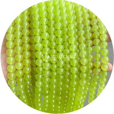 China Round Chalcedony Loose Beads 6mm 8mm Polished Smooth for DIY Jewelry Making for sale