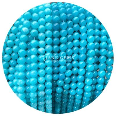China Natural Mixed Round Chalcedony Stone Beads 6-10mm Healing Crystal Loose Beads for DIY Jewelry Making for sale