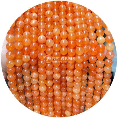 China Natural Round Chalcedony Jade Loose Beads 6mm 8mm for DIY Jewelry Making Healing Crystal for sale