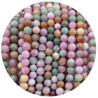 China Natural Rainbow Pink Xinjiang Chalcedony Round Loose Beads 6mm for Jewelry Making Bracelet Necklace for sale