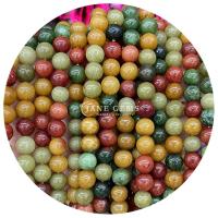 China Natural Rainbow Pink Xinjiang Chalcedony Round Loose Beads 6mm for Jewelry Making Bracelet Necklace for sale