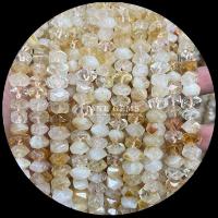 China Natural Crystal Citrine Rose Quartz Irregular Tumbled Gemstone Beads 6x10mm Loose Strands for Jewelry Making for sale
