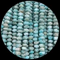 China Natural Crystal Amazonite Eagle Eye Gemstone Irregular Tumbled Beads 6x10mm Loose Strands for Jewelry Making for sale