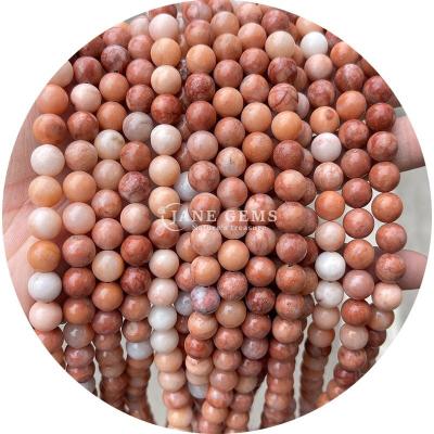 China Natural Pink Aventurine Round Gemstone Beads Strand 6mm 8mm for DIY Jewelry Making for sale