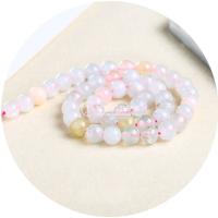 China Xinjiang Chalcedony Loose Bead Strand 6mm Round Pink Opal Green Jadeite for DIY Jewelry Making for sale