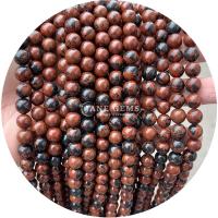 China Natural Ocean Jasper Dragon Blood Loose Beads 6mm Round Strand for Jewelry Making for sale
