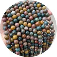 China Natural Ocean Jasper Dragon Blood Loose Beads 6mm Round Strand for Jewelry Making for sale