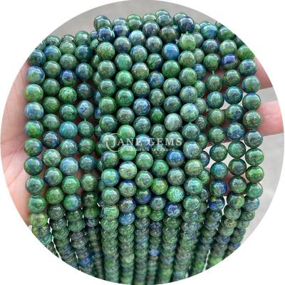 China Natural Ocean Jasper Dragon Blood Loose Beads 6mm Round Strand for Jewelry Making for sale