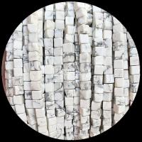 China Cube Square Shape Howlite Lapis Lazuli Loose Bead Strands for DIY Jewelry Making for sale