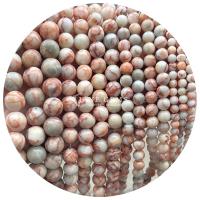 China Natural Black Stripe Rhodochrosite Gemstone Beads 6mm Round for Jewelry Making DIY Bracelets for sale