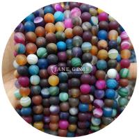 China Matte Agate Loose Beads 8mm Round for Jewelry Making DIY Crafts Bulk Wholesale for sale
