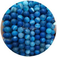 China Matte Agate Loose Beads 8mm Round for Jewelry Making DIY Crafts Bulk Wholesale for sale