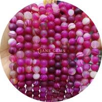 China Natural Red Stripe Sardonyx Agate Matte Round Loose Beads 6mm for Jewelry Making for sale