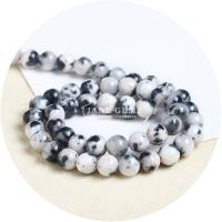 China Natural Persian Jade Loose Beads Round Shape 8mm DIY Jewelry Making Supplies for sale