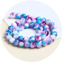 China Natural Persian Jade Loose Beads Round Shape 8mm DIY Jewelry Making Supplies for sale
