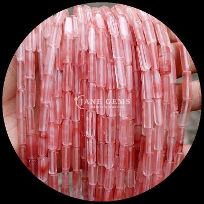 China Natural Green Aventurine Cube Square Gemstone Bead Strands 4x13mm for DIY Jewelry for sale