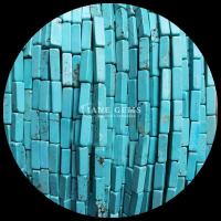 China Natural Green Aventurine Cube Square Gemstone Bead Strands 4x13mm for DIY Jewelry for sale