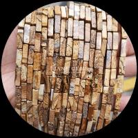 China Natural Green Aventurine Cube Square Gemstone Bead Strands 4x13mm for DIY Jewelry for sale