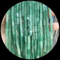 China Natural Green Aventurine Cube Square Gemstone Bead Strands 4x13mm for DIY Jewelry for sale