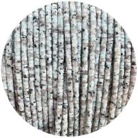 China Natural Kiwi Jasper Unakite Loose Beads 6mm Right Angle Shape for Jewelry Making for sale