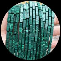 China Natural Unakite Malachite Rectangle Square Shape Gemstone Bead Strands for DIY Jewelry for sale