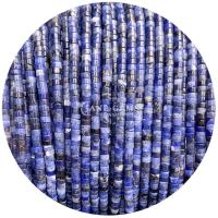 China Polished Bulk Beads Blue Sodalite Orange Imperial Stone 4mm Right Angle Shape for Jewelry Making for sale