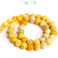 China Natural Ice Agate Loose Beads 4mm to 10mm Round Shape for Jewelry Making for sale