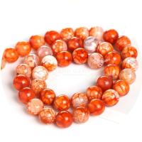 China Natural Ice Agate Loose Beads 4mm to 10mm Round Shape for Jewelry Making for sale