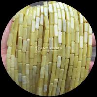 China Natural Gemstone Bead Rectangle Shape Lemon Jade Howlite Loose Strands for DIY for sale