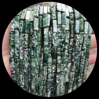 China Natural Gemstone Bead Rectangle Shape Lemon Jade Howlite Loose Strands for DIY for sale