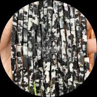 China Natural Rectangle Zebra Jasper Lapis Lazuli Gemstone Beads 4x13mm Loose Strands for Jewelry Making for sale