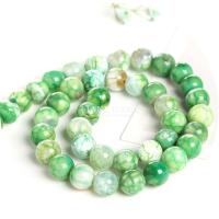 China Polished Smooth Round Shape Loose Bead Strands Different Ice Agate  For Jewelry Making for sale