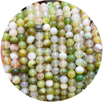 China Natural Round Agate Gemstone Loose Beads 4mm 6mm 8mm 10mm for Crystal Healing Jewelry for sale