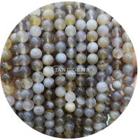 China Natural Round Agate Gemstone Loose Beads 4mm 6mm 8mm 10mm for Crystal Healing Jewelry for sale