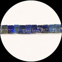 China Natural Amazonite Picture Jasper Cube Gemstone Bead Strands 10 Strands for Jewelry Making for sale