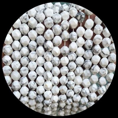 China Faceted Multi Color Howlite Map Stone Loose Beads 6mm 8mm 10mm for DIY Jewelry for sale