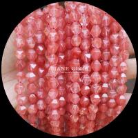 China Natural Faceted Gemstone Beads 6mm 8mm 10mm Loose Strands Multicolor Watermelon Quartz Aquamarine for DIY Jewelry for sale