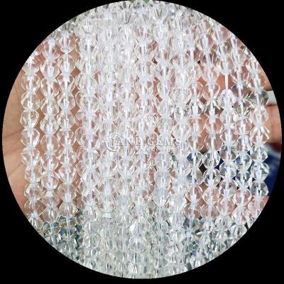 China Natural Gemstone Diamond Shape Loose Bead Strands 6mm 8mm 10mm Clear Quartz Carnelian for DIY Jewelry for sale