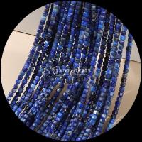 China Wholesale 2mm Natural Lapis Lazuli Amazonite Cube Cut Gemstone Beads for DIY Jewelry Making for sale