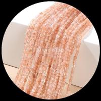 China Natural Square Cut Gemstone Beads 2mm Silver Obsidian Sunstone for Jewelry Making DIY for sale
