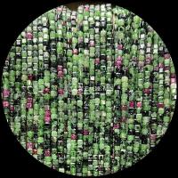 China Gemstone Cube Beads Ruby Zoisite Tiger's Eye Loose Strands Square Beads for DIY Jewelry Making for sale