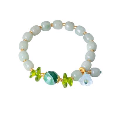 China Natural Shetai Jade Beaded Bracelet 8mm Round DIY Jewelry for Gift Health Harmony for sale